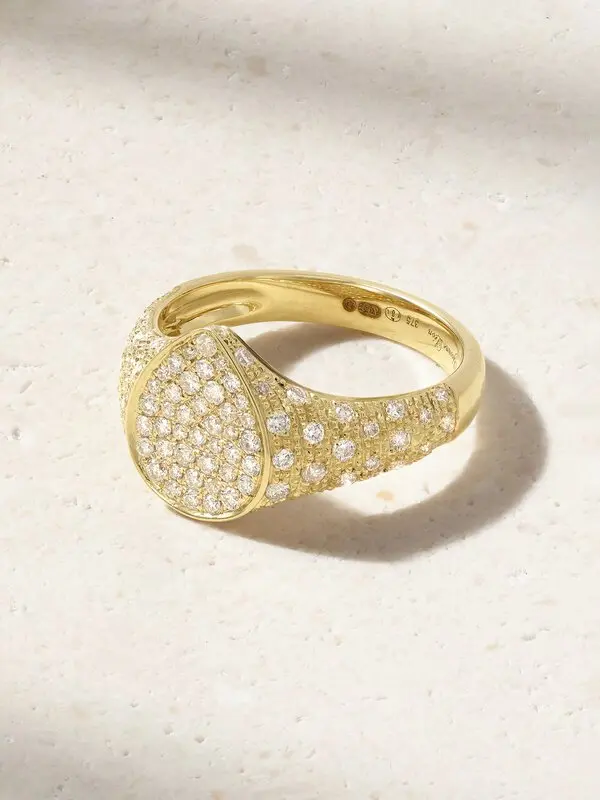 Yvonne Léon Mini Poire 9-karat Diamond Ring - Gold