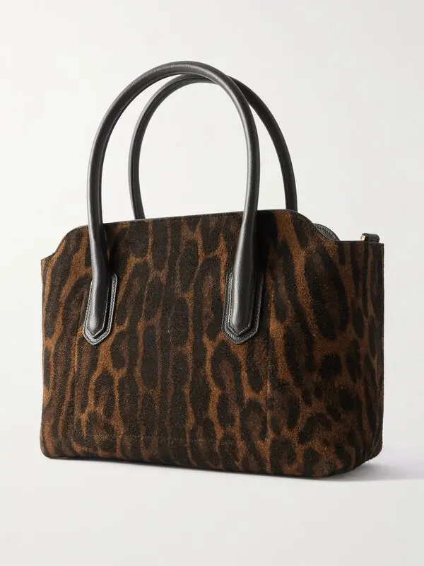 TOM FORD Ocelot Medium Leather-trimmed Tote - Animal Print