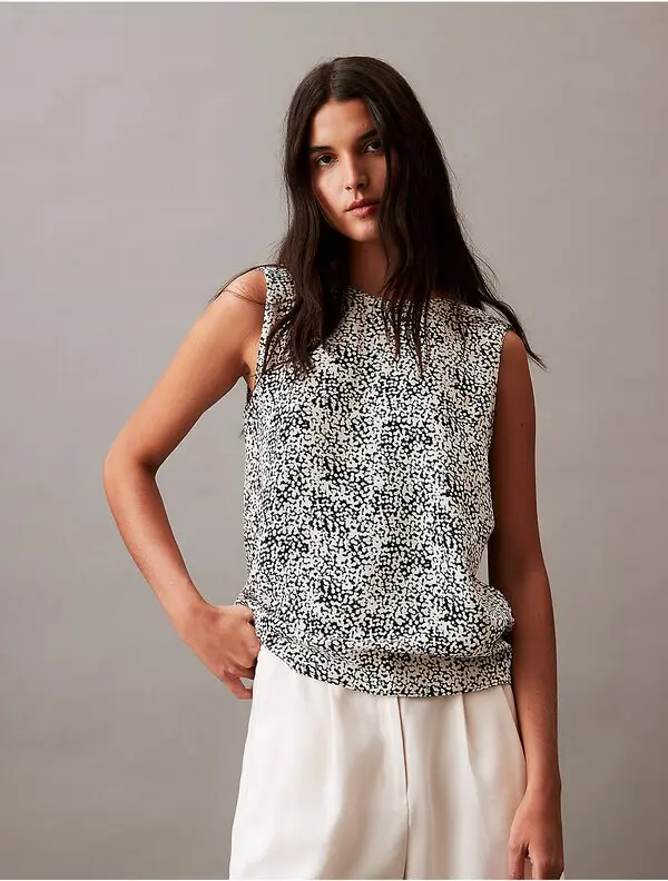 Calvin Klein Printed Sleeveless Top