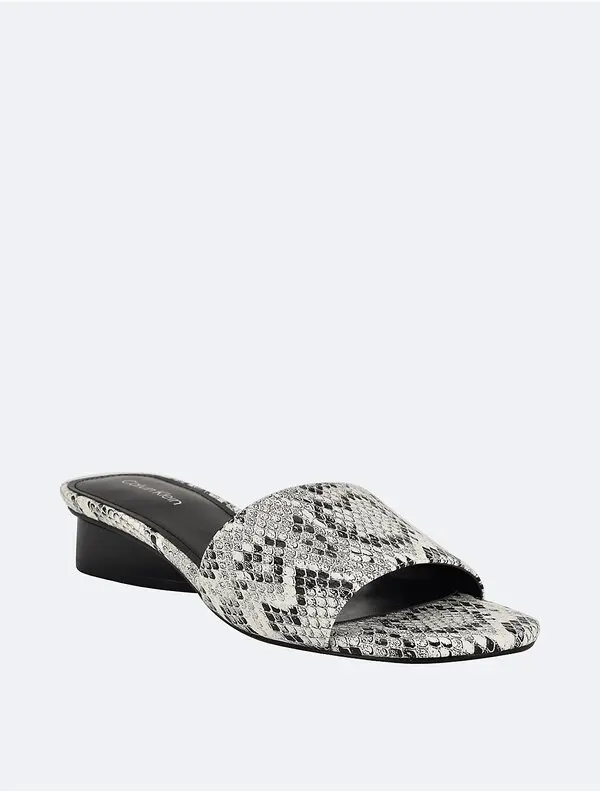 Calvin Klein Kimmie Sandal - White / Black