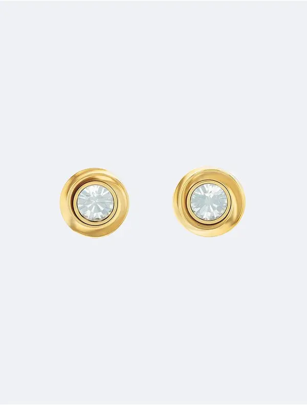 Calvin Klein Contoured Earrings - Gold