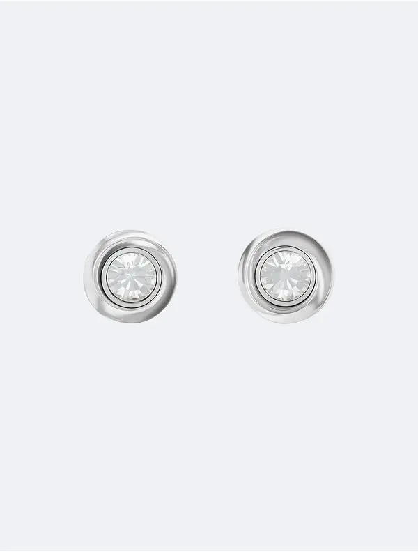 Calvin Klein Contoured Earrings - Silver