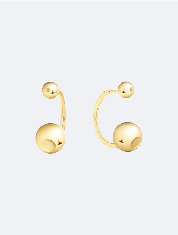 Calvin Klein Contoured Bubbles Earrings - Gold