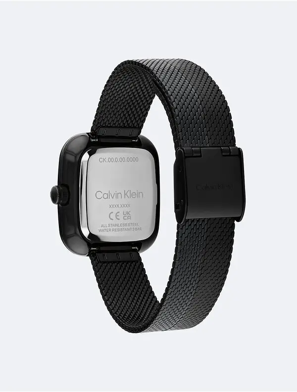 Calvin Klein Curved Mesh Watch - Black