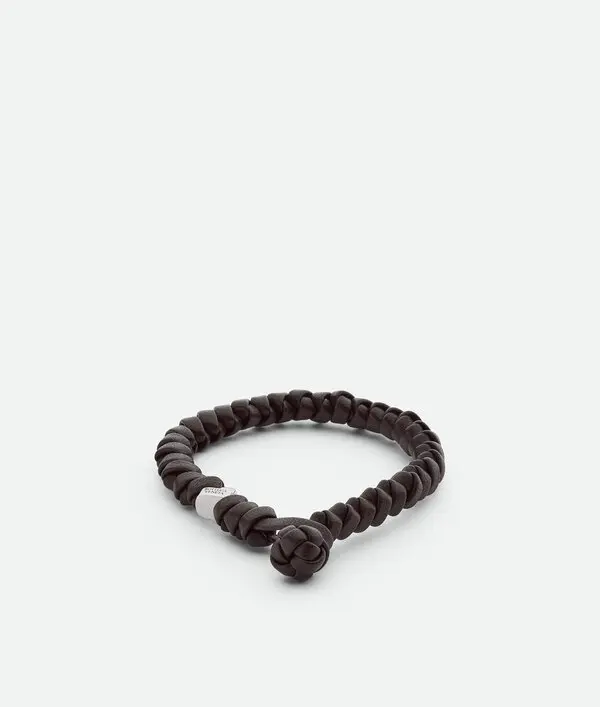 Bottega Veneta Knot Leather Bracelet - Fondant