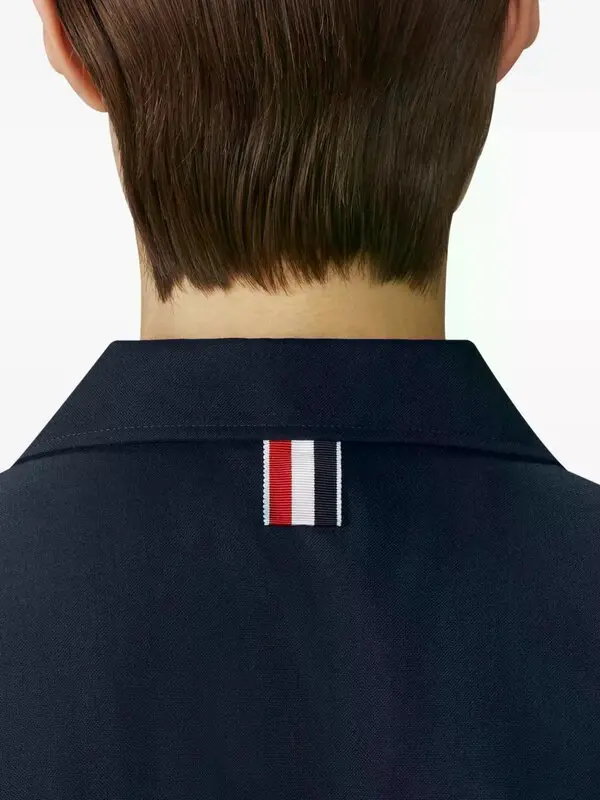 Thom Browne Sleeveless Pleated Dress - Blue
