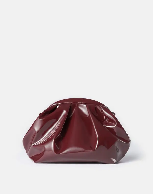 Lafayette 148 New York Patent Nappa Leather Pochette - Russet