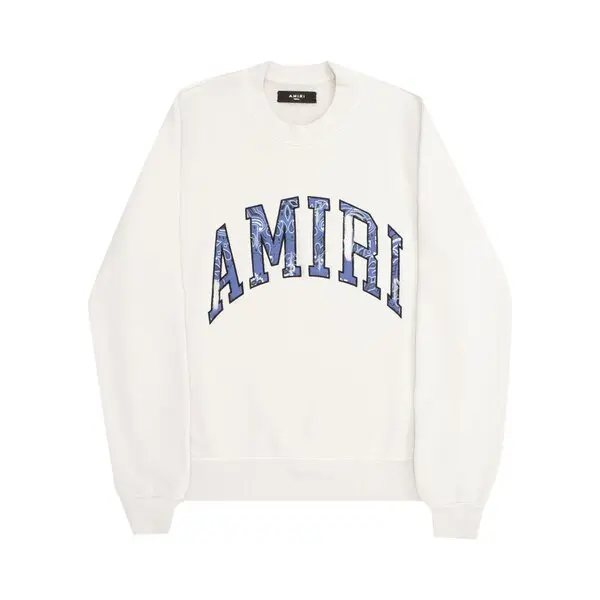Amiri Bandana Applique Crewneck - White