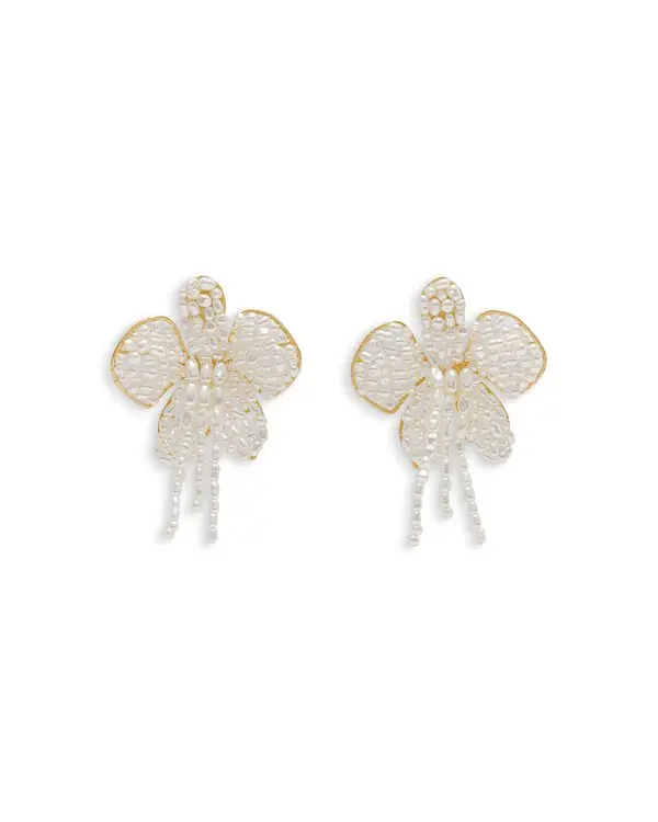 Cult Gaia Amina Flower Earrings - Pearl/gold