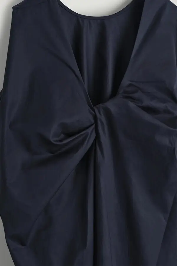 Cos Twist-back Cotton Midi Dress