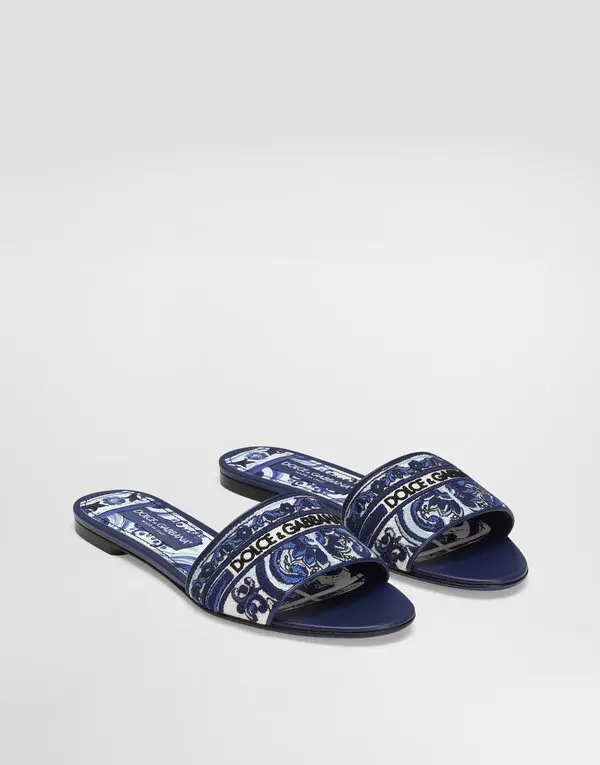 Dolce & Gabbana Embroidered Slides