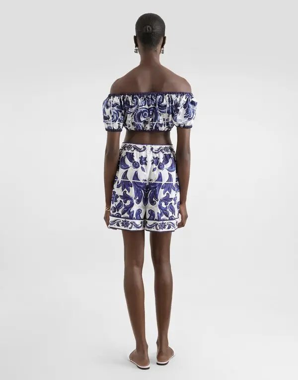Dolce & Gabbana Majolica- Cotton Top - Print