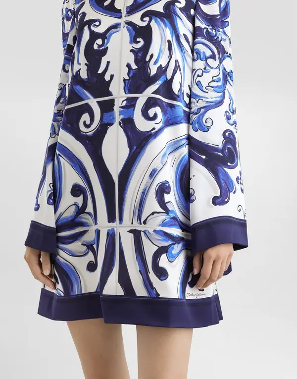Dolce & Gabbana Majolica- Charmeuse Dress
