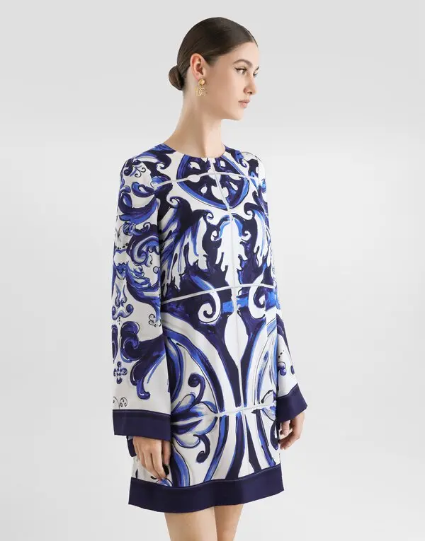 Dolce & Gabbana Majolica- Charmeuse Dress