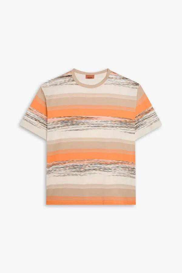 Missoni Striped Cottonjersey Tshirt - Neutral