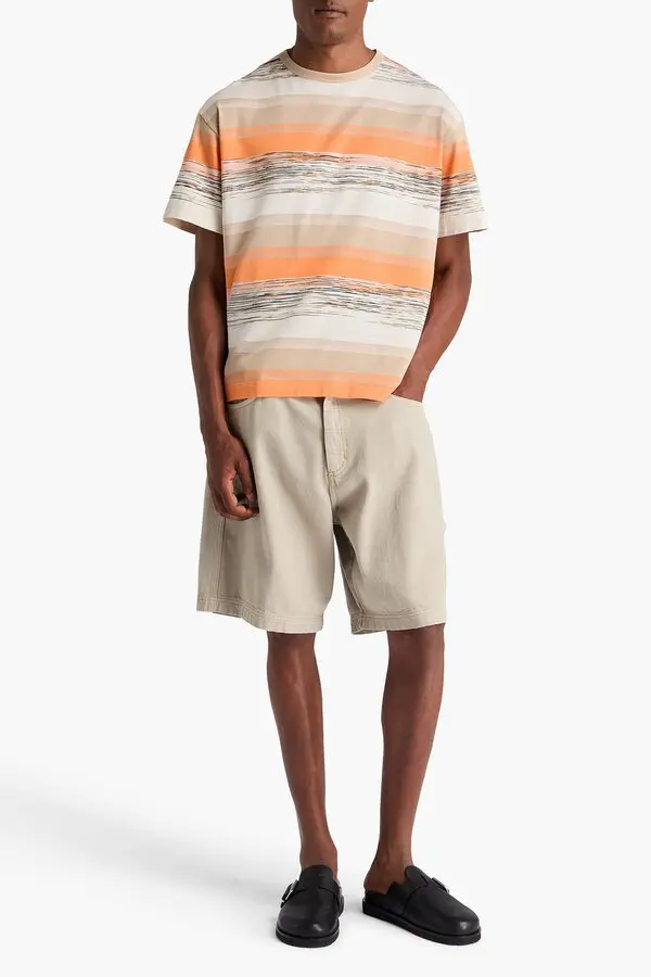 Missoni Striped Cottonjersey Tshirt - Neutral