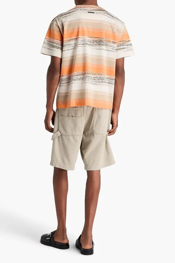 Missoni Striped Cottonjersey Tshirt - Neutral