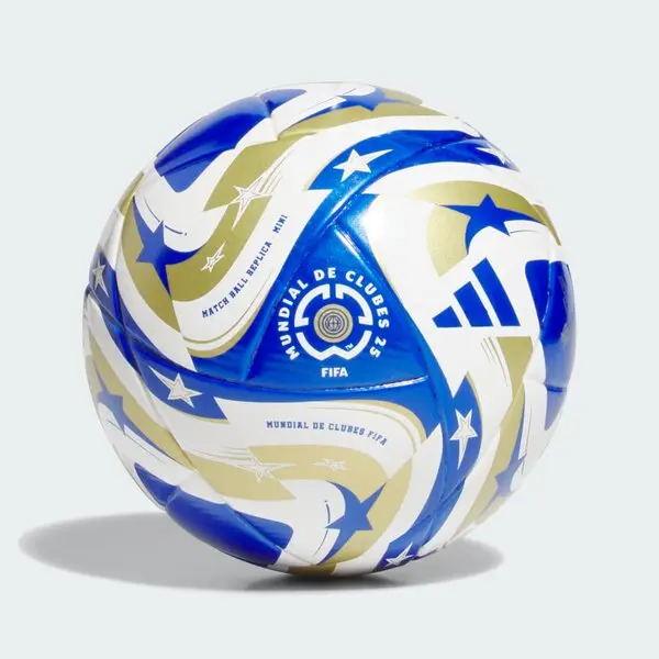Adidas Mundial De Clubes Fifa Mini Ball - White / Master Blue / Gold Metallic / Dark Blue