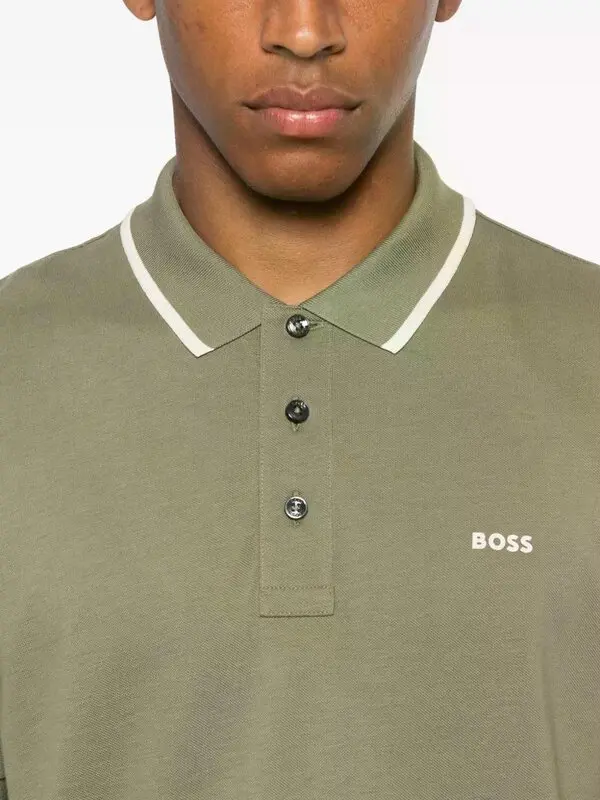 BOSS Cotton Polo Shirt - Green