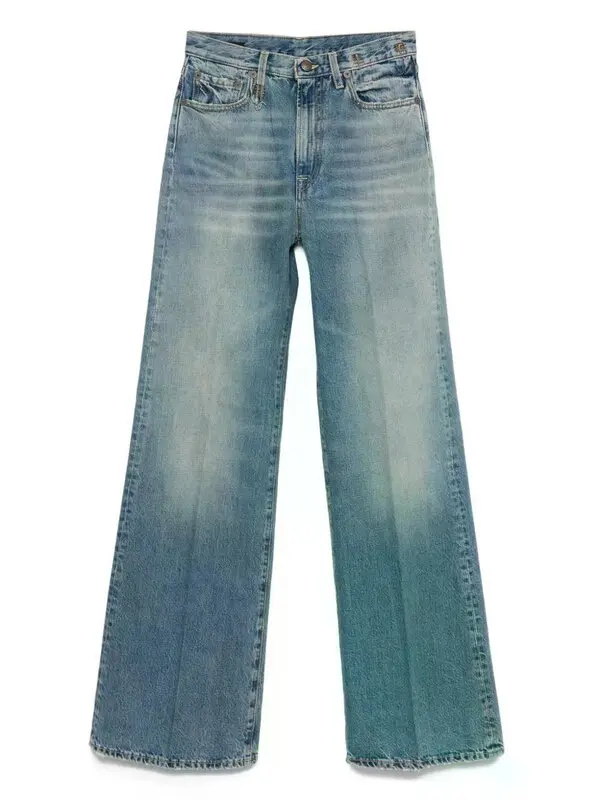 R13 Embroidered-pocket Jeans