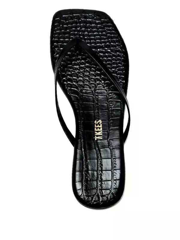 Tkees Lily Square-toe Sandals - Black