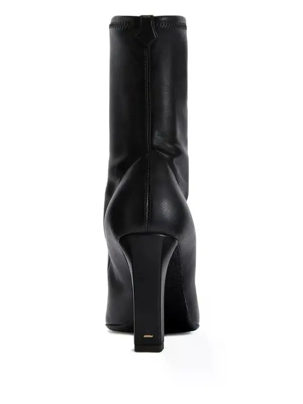 GIUSEPPE ZANOTTI Janiee Stretch 90 Square-toe Sock Boots - Black