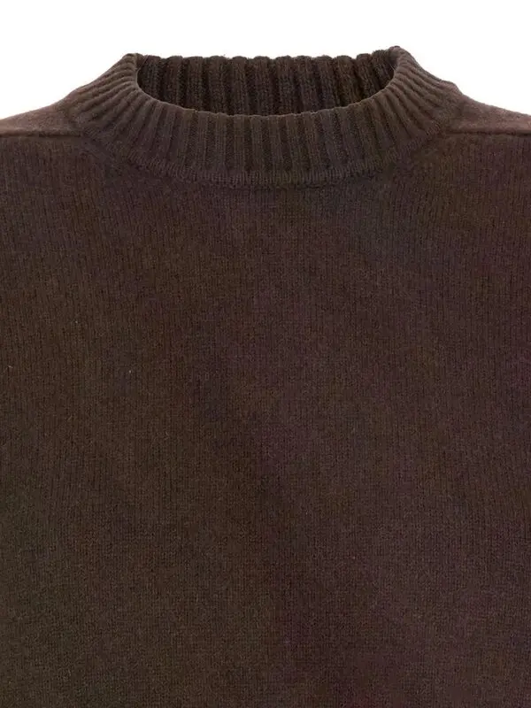 Loulou De Saison Baltra Ribbed-neck Sweater - Brown