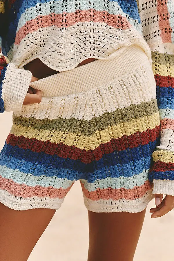 Electric & Rose Tina Crochet Sweater Shorts