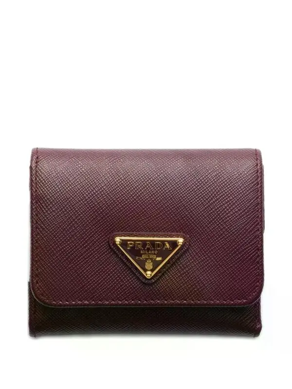 Prada Small Saffiano Leather Wallet - Red