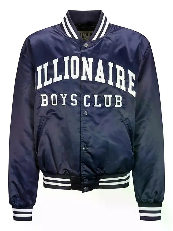 BILLIONAIRE BOYS CLUB Satin Bomber Jacket - Blue