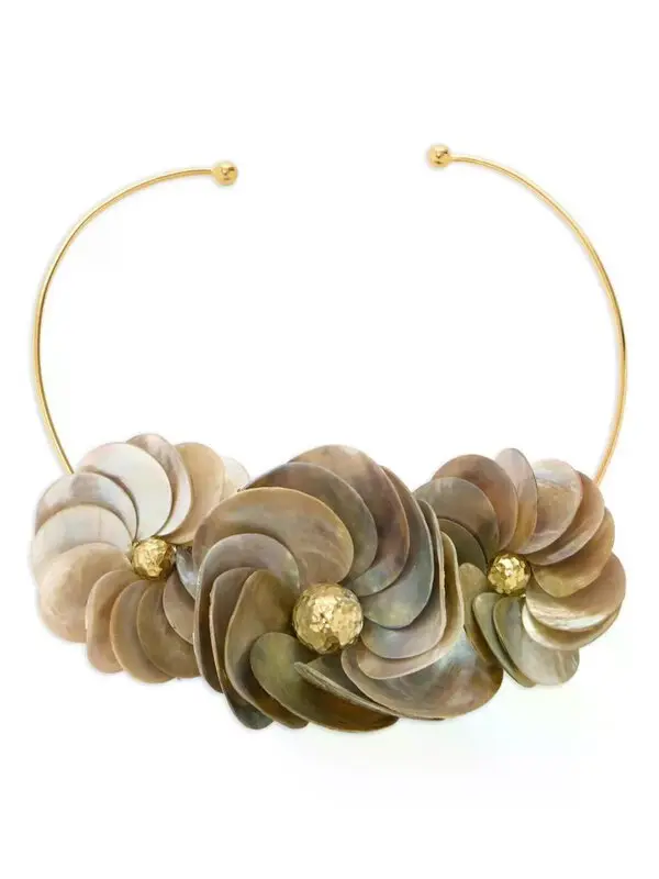 VANINA Fleur De Shells Necklace - Gold