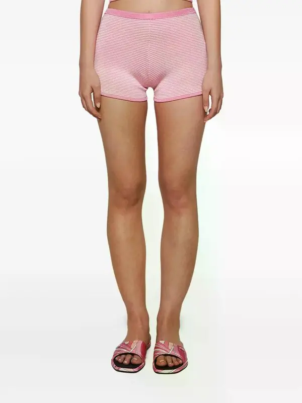 Calle Del Mar Micro Stripes Mini Shorts