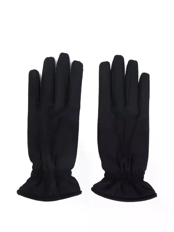 Brioni Gloves With Elastic Cuffs - Black