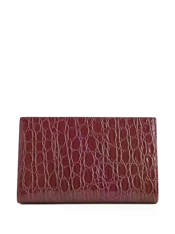 GIUSEPPE ZANOTTI Clasp Clutch - Red