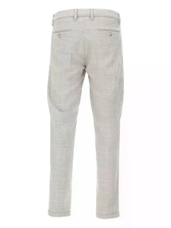 RE-HASH Check-pattern Pleat-detailed Trousers