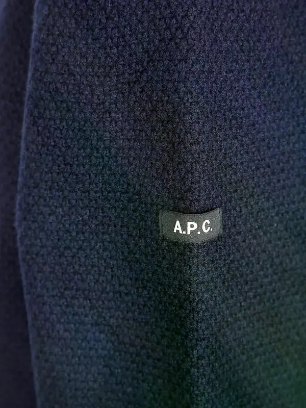 A.p.c. Textured Wool Crew-neck Sweater