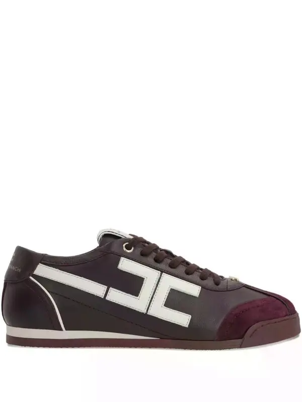 Elisabetta Franchi Logo Leather Sneakers