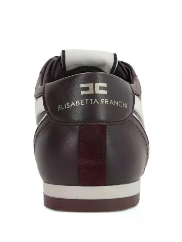 Elisabetta Franchi Logo Leather Sneakers