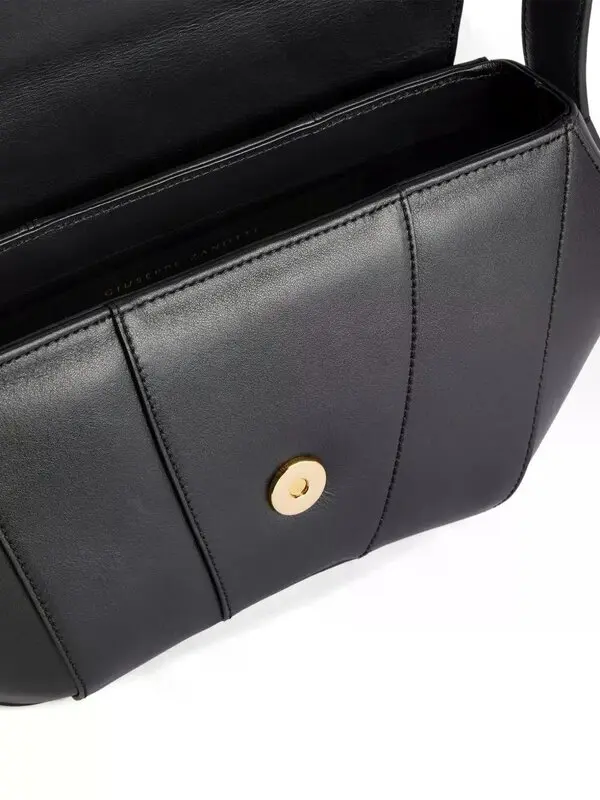 GIUSEPPE ZANOTTI Curved-shape Shoulder Bag - Black