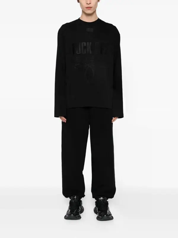Vetements Logo-embroidered Trousers