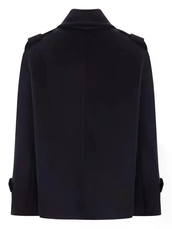 Max Mara Double-breasted Pea Coat - Blue