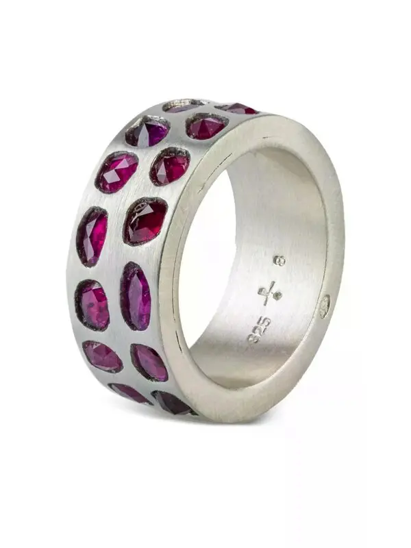 PARTS OF FOUR Sterling Sistema Ruby Ring