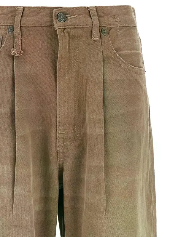 R13 Damon Pleated Jeans - Neutrals