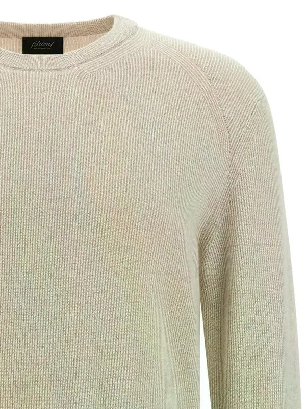 Brioni Ribbed Crew-neck Sweater