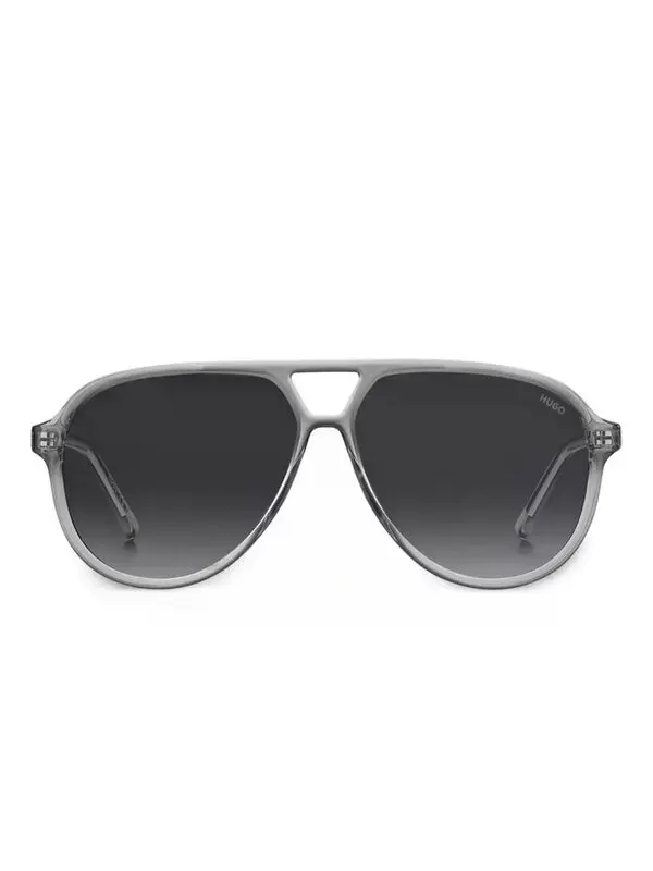BOSS Double-bridge Pilot-frame Sunglasses