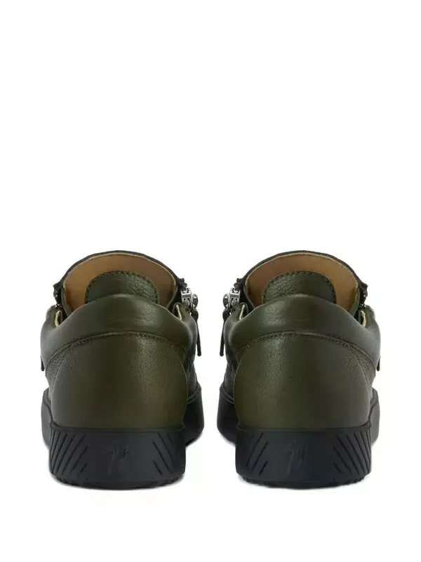 GIUSEPPE ZANOTTI Frankie Zip-detail Leather Sneakers