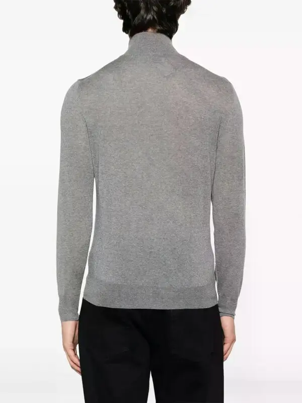 Canali Half-zip Wool Sweater