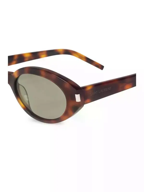 Saint Laurent Oval-frame Sunglasses - Brown