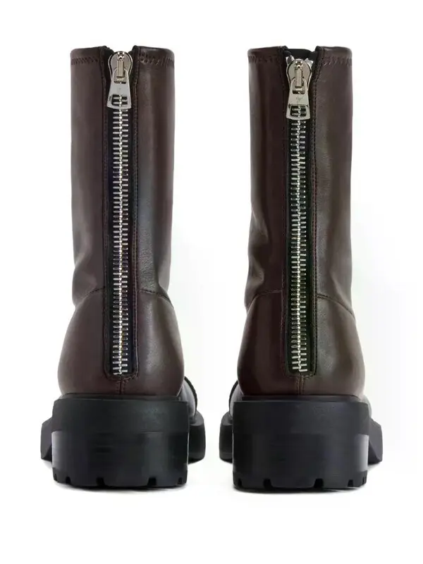 GIUSEPPE ZANOTTI Junney Zip-detail Ankle Boots - Brown