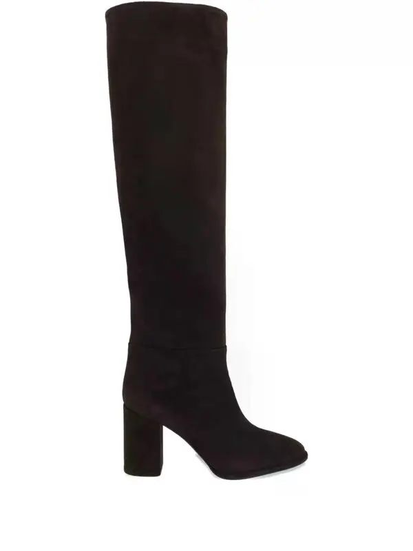 LE SILLA Suede Knee-high Boots With Block Heel